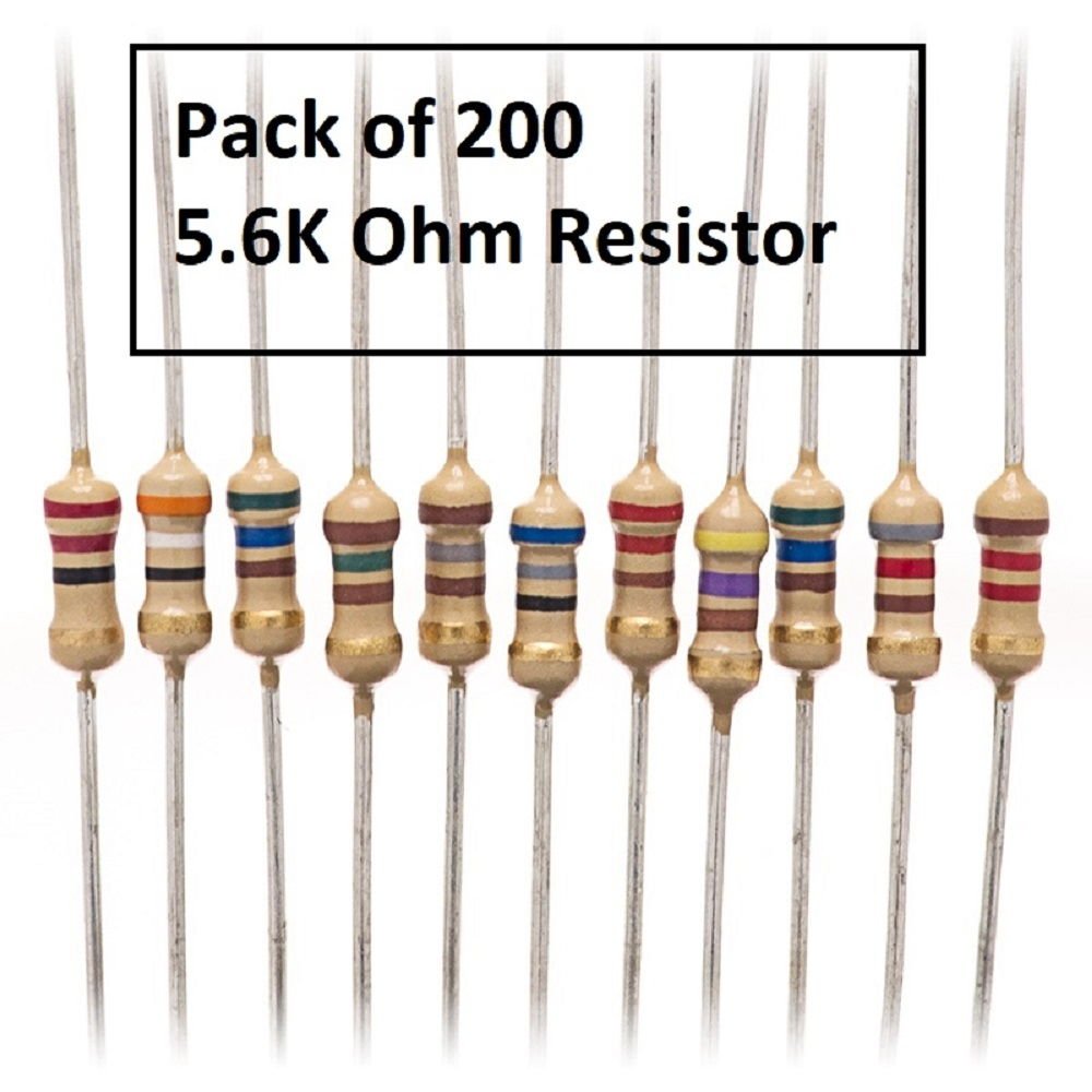Pack of 200 5.6K Ohm Resistor 5k6 resistor 1 by 4W