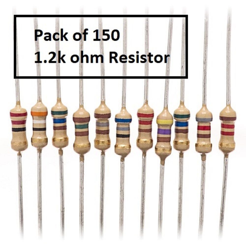 Pack of 150 1.2K Ohm Resistor 1k2 resistor 1 by 4W