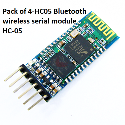 Pack of 4-HC05 Bluetooth wireless serial module HC-05